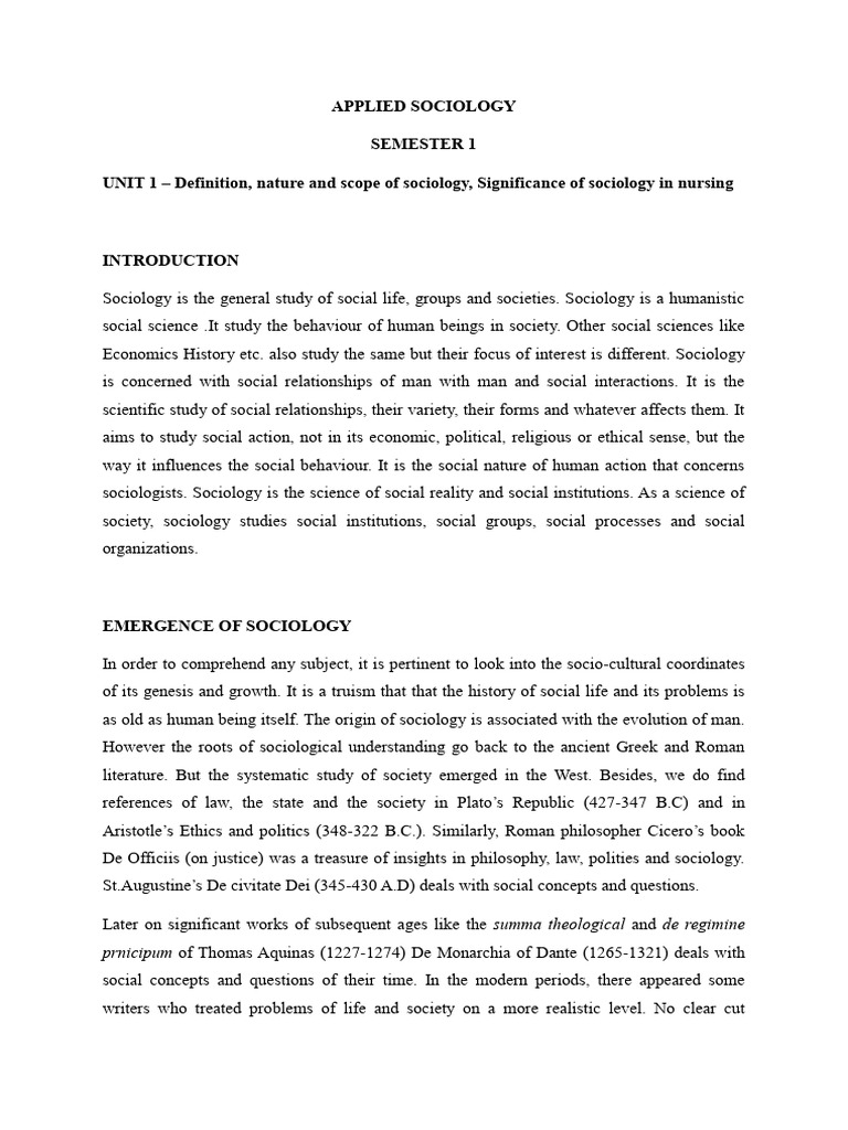 Applied Sociology | PDF