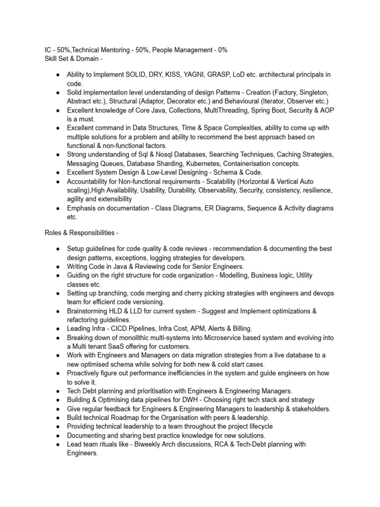 Java Technical Mentoring & Leadership Guide | PDF | Databases ...