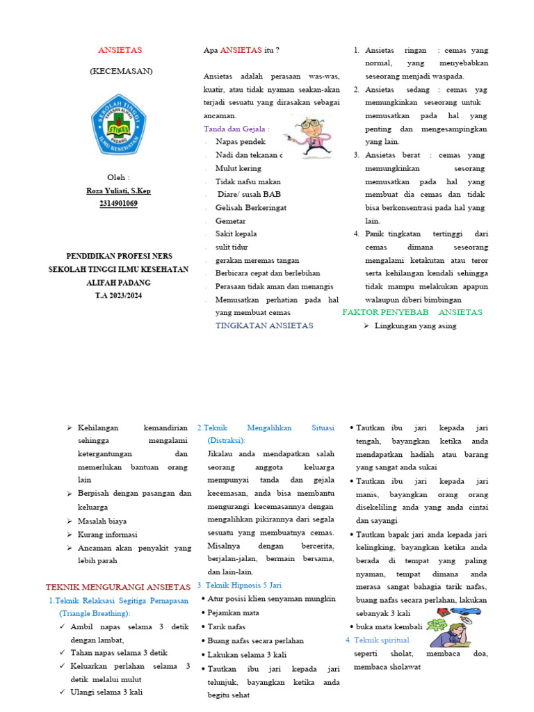 Mengatasi Ansietas: Teknik dan Gejala | PDF