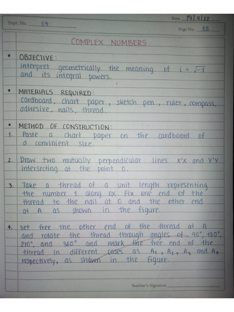 Complex Numbers Record 11 | PDF