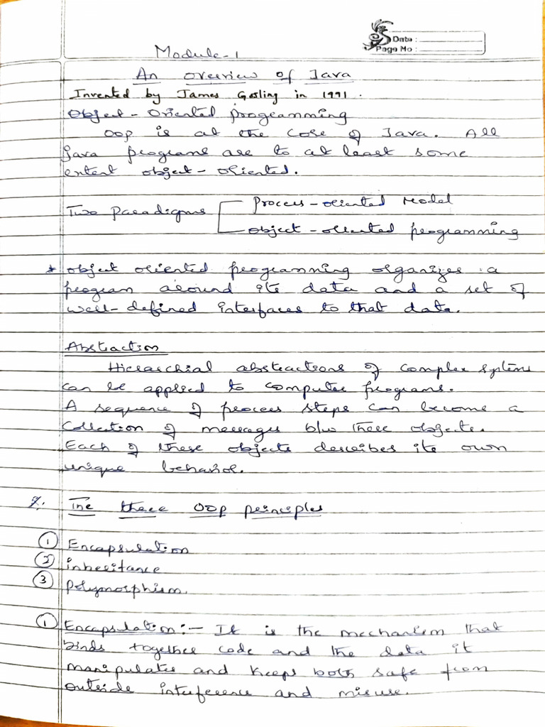 Java Module 1 Notes 22 Scheme | PDF