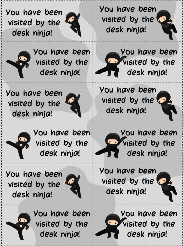 EditableDeskNinjaPrintables 1 | PDF