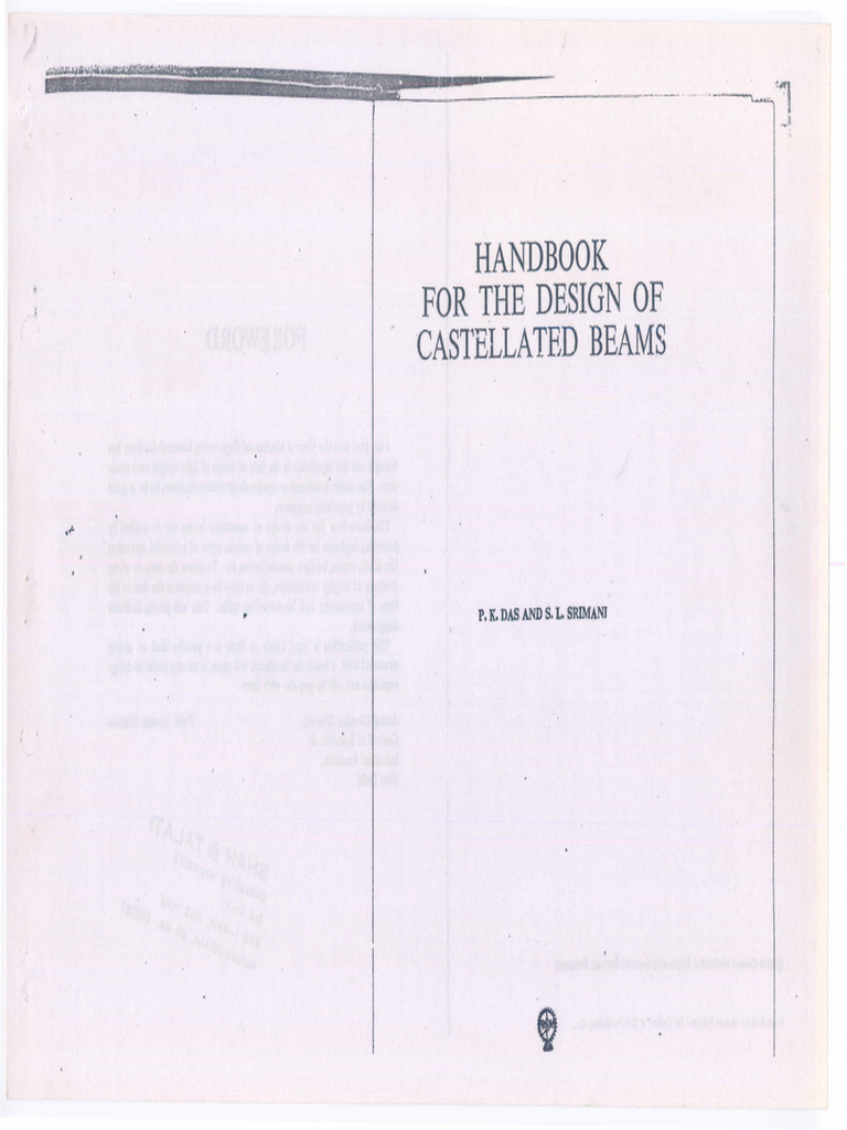 Handbook For The Design of Castellated Beams | PDF