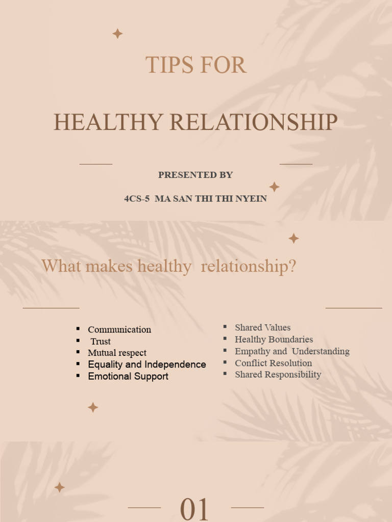 Tips for healthy relationship | PDF
