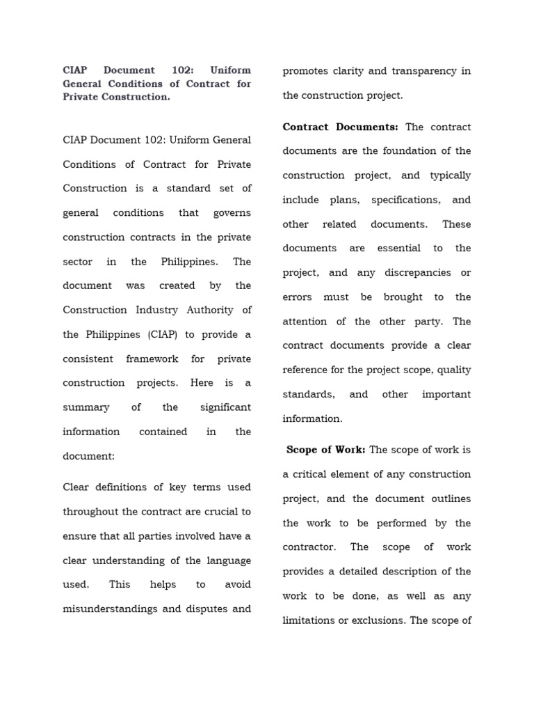 CIAP Document 102 | PDF