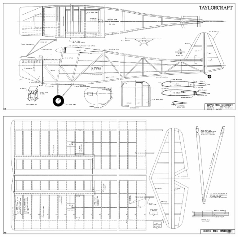 Taylorcraft_Clipped_Wing_Plan (1) | PDF
