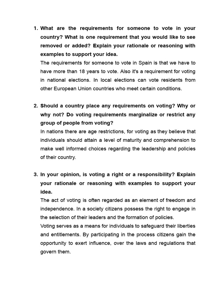 Voting Requirements and Youth Engagement | PDF