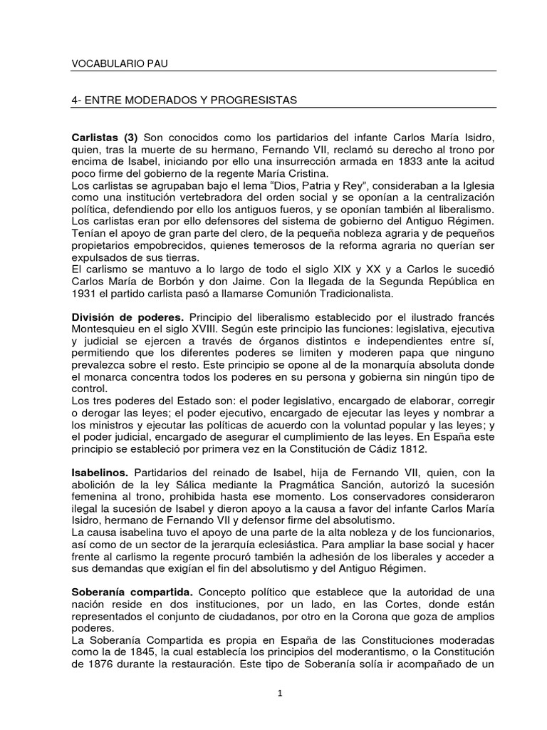 Vocabulario Unidad 4 | PDF