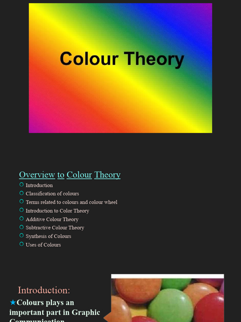 Colour Theory - Subhashini | PDF | Color | Imaging