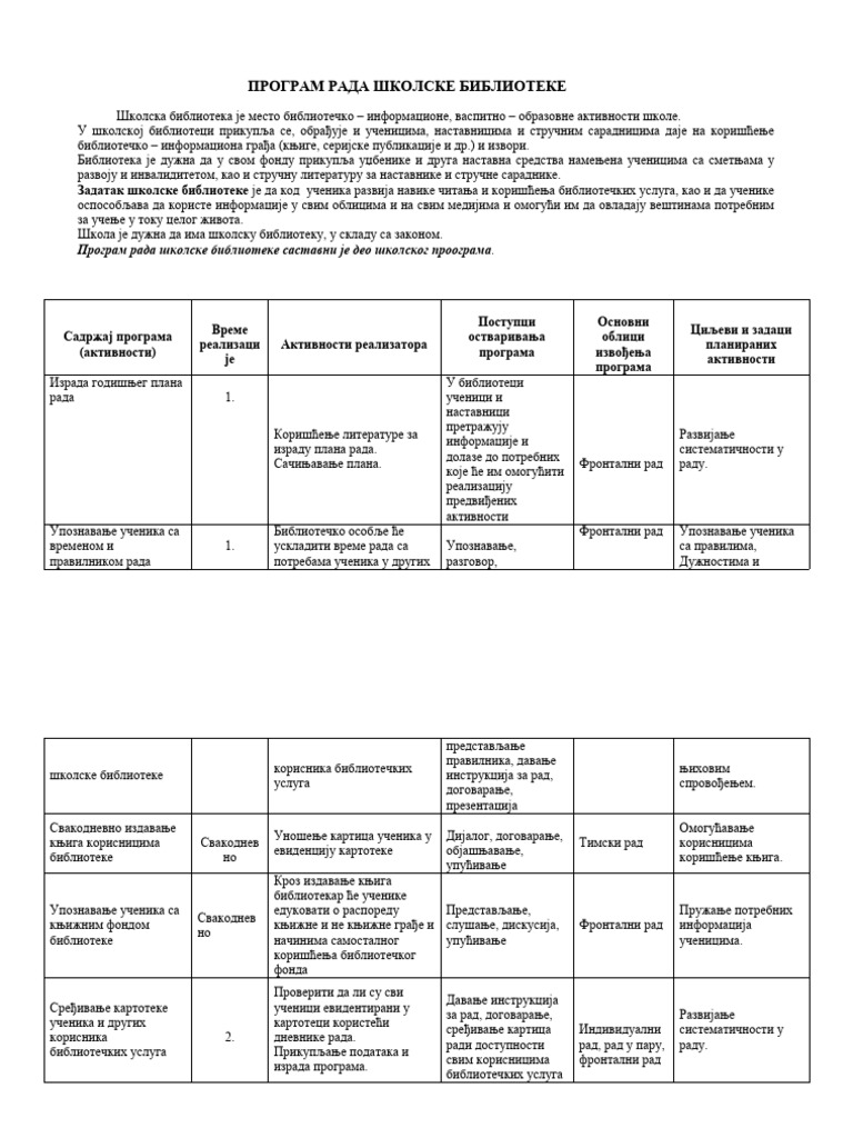 program saradnje sa sk.bibliotekom (1) | PDF