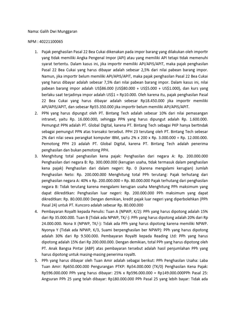 Galih Dwi Munggaran | PDF