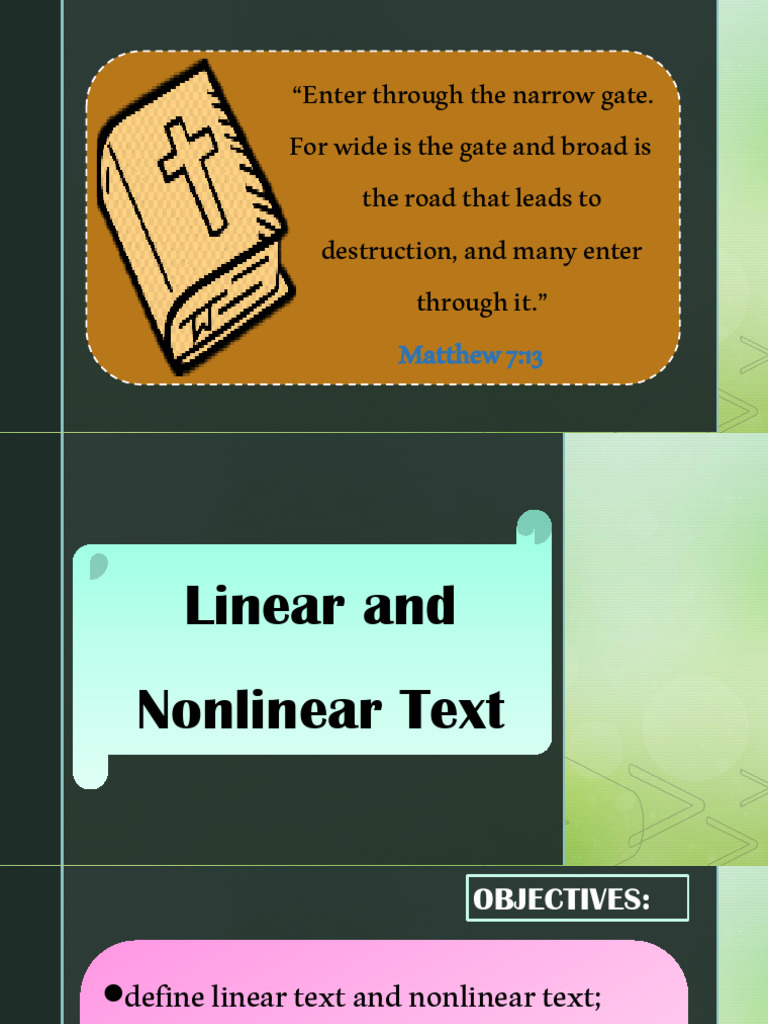 Linear And Nonlinear Text Pdf