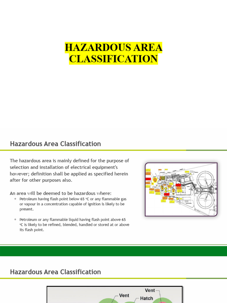 Section 1 - HAZARDOUS AREA CLASSIFICATION | PDF
