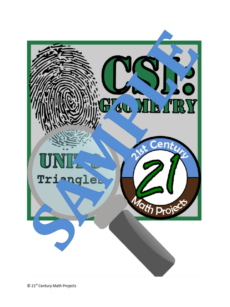 Sample CSI Geometry - Unit 3 - Triangles | PDF