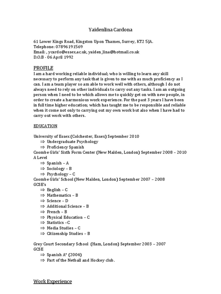 Curriculum Vitae 2 | PDF | Cognition | Learning