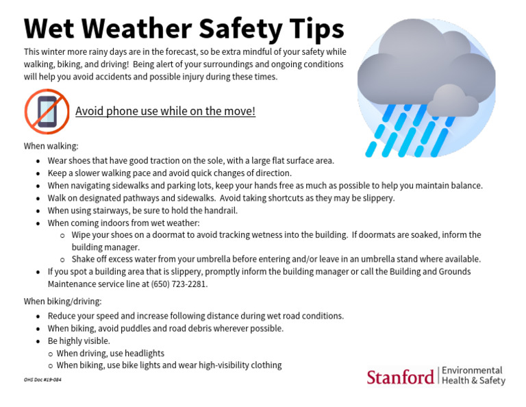 Wet Weather Safety Tips for Winter | PDF