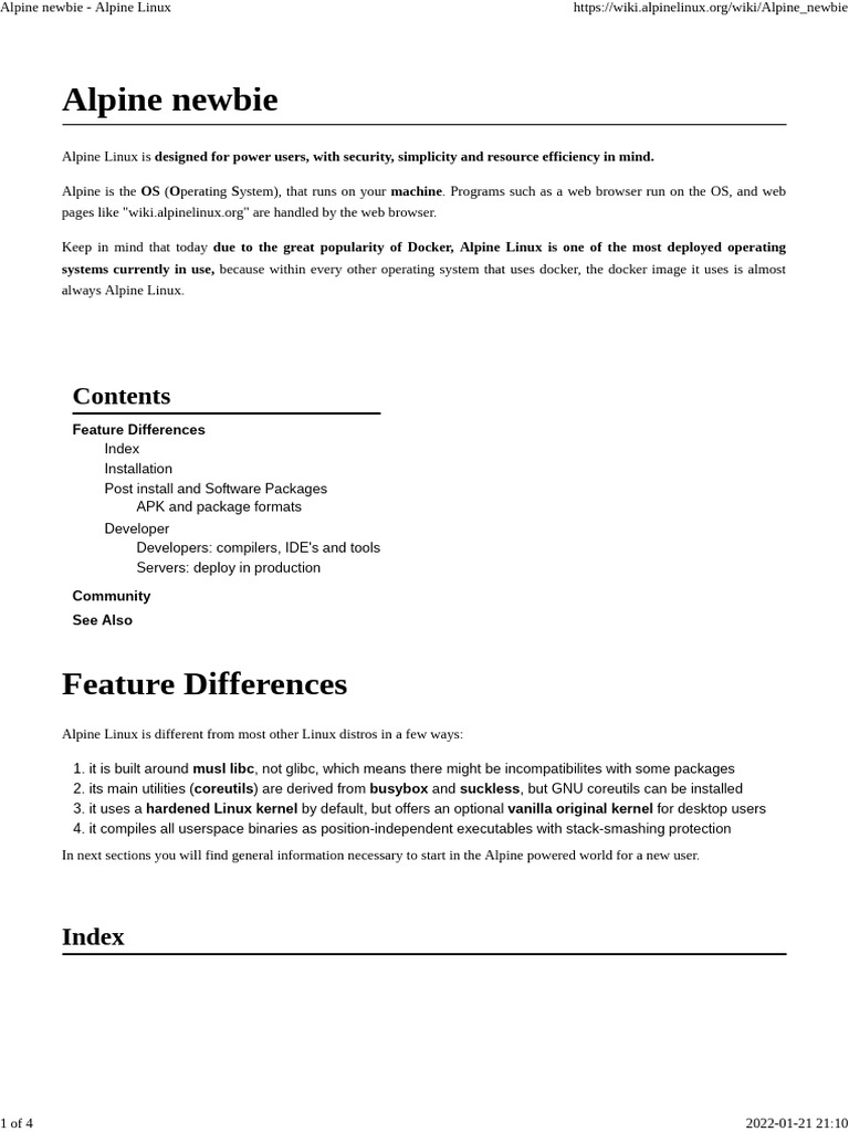 Introduction to Alpine Linux for Newbies | PDF | Software Repository ...