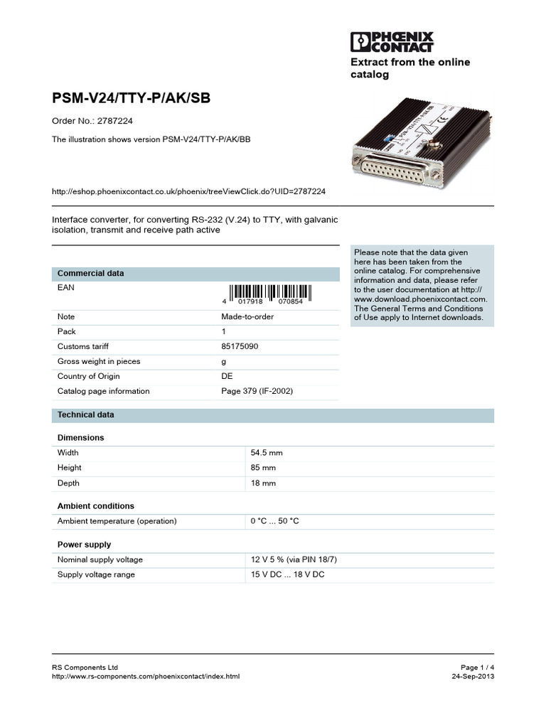 RS232 - TTY Converter | PDF