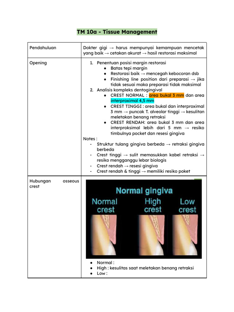 Teknik Retraksi Gingiva untuk Pencetakan | PDF