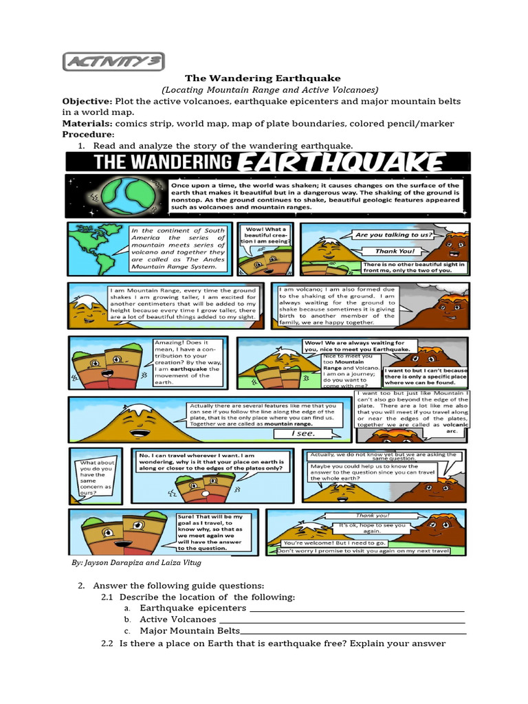 Mapping Earthquakes and Volcanoes | PDF | Social Science | Science ...