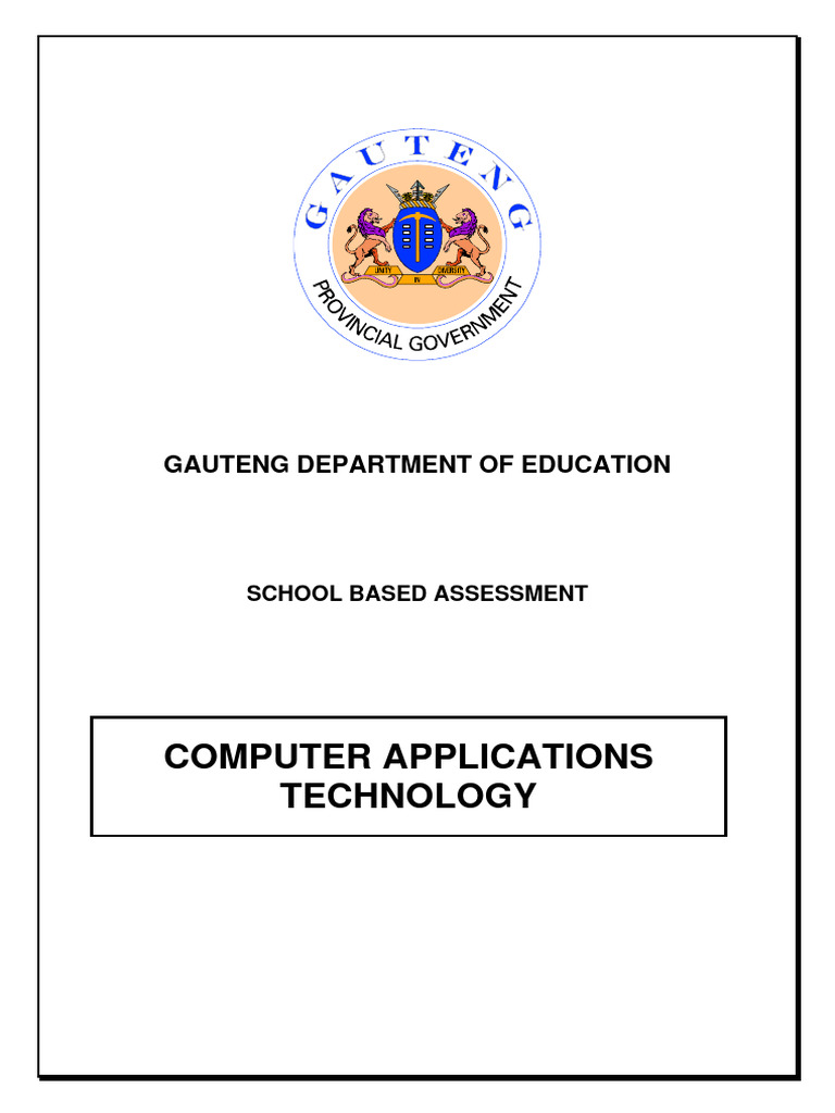 Grade 12 CAT Assessment Guide | PDF | Databases | Information