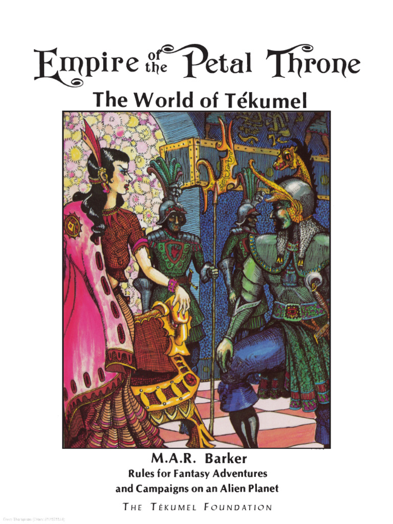 TEKUMEL® Empire of The Petal Throne (TSR) | PDF | Tsr, Inc.