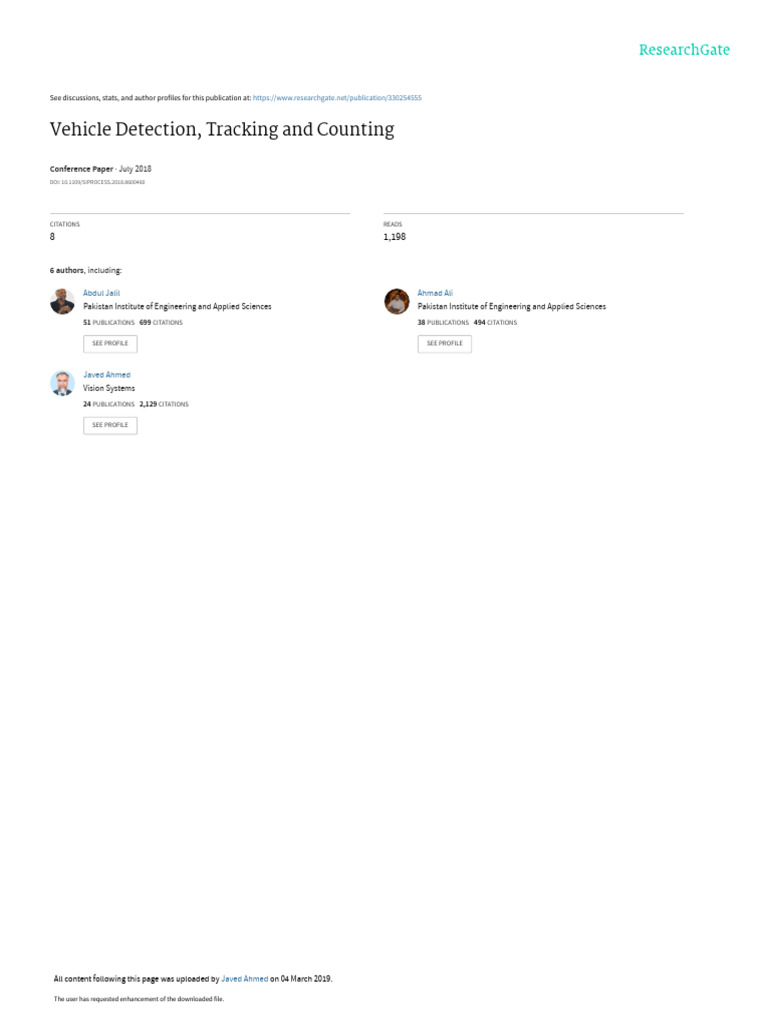 Vehicledetectiontrackingandcounting Pdf Kalman Filter Applied Mathematics