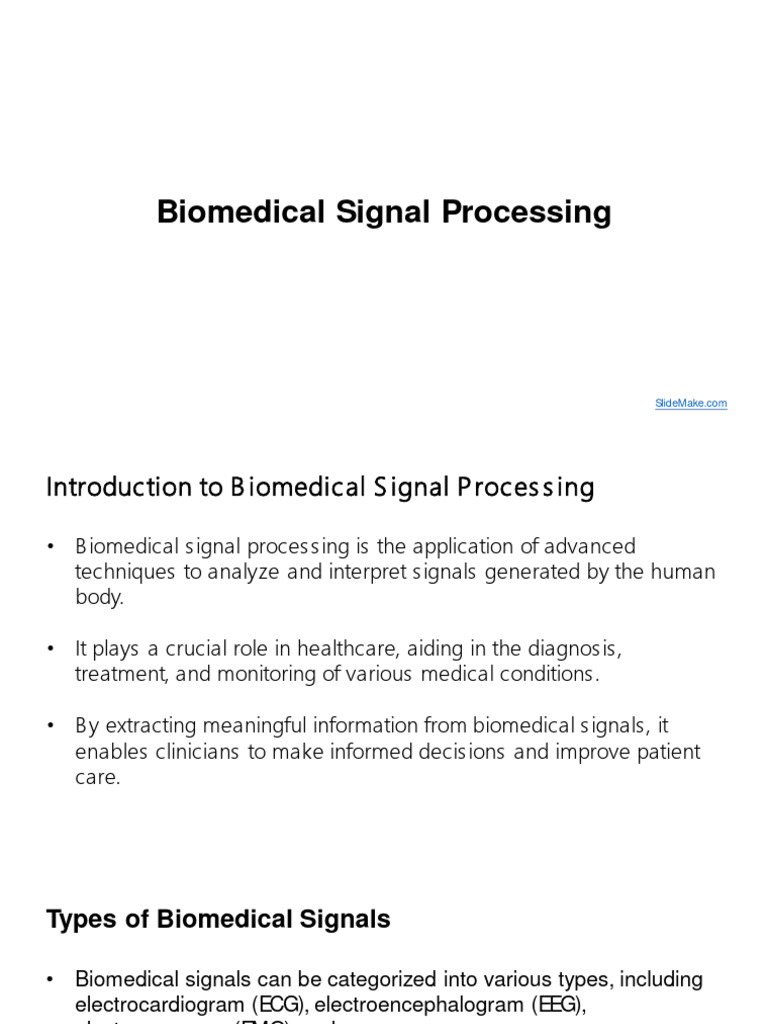 Biomedical Signal Processing | PDF | Electroencephalography | Internet ...
