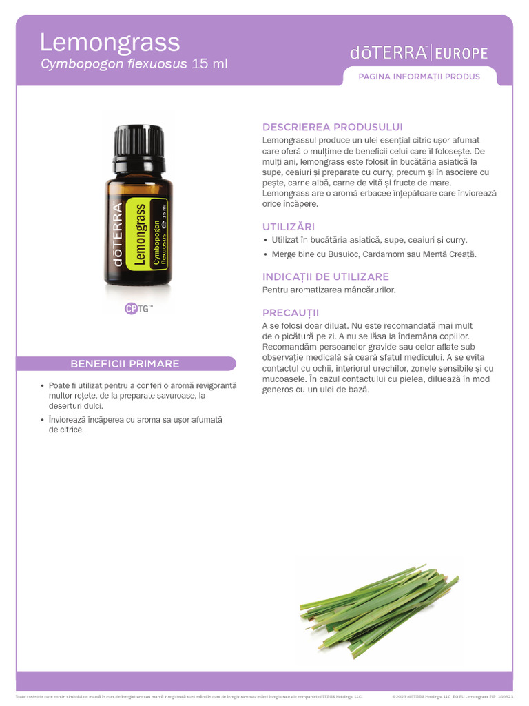 Lemongrass Oil | PDF