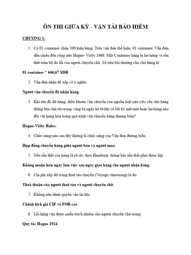 Ôn Thi Gi A K VTBH | PDF