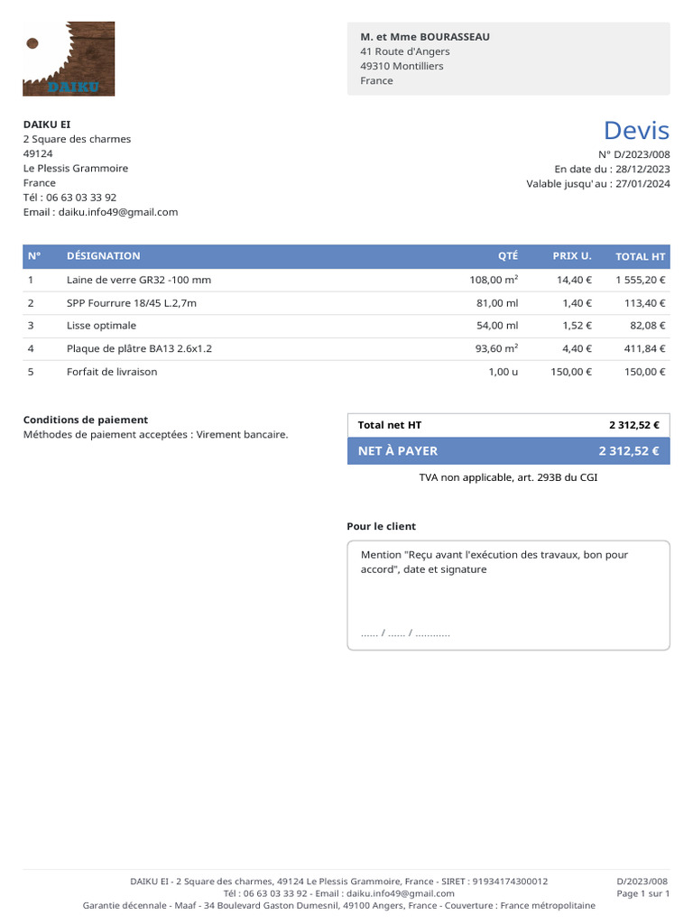 Facture Basic Fit | PDF