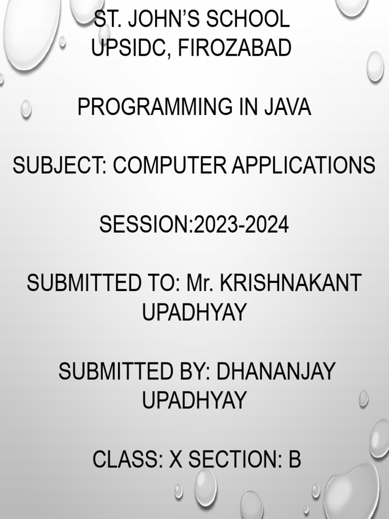 Dhananjay Upadhyay | PDF | Area | String (Computer Science) Dhananjay Upadhyay | PDF | Area | String (Computer Science)