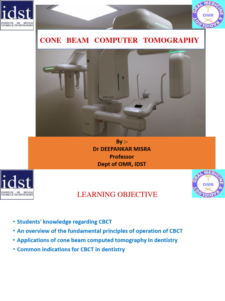 Cone Beam CT in Dentistry Overview | PDF | Ct Scan | X Ray
