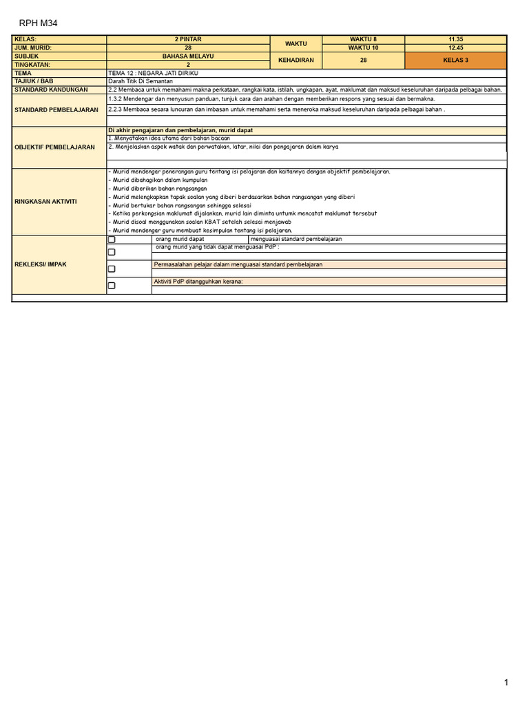 RPH M34 - Google Sheets | PDF