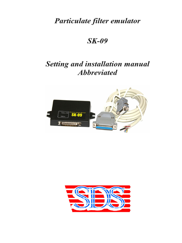 SK 09 DPF Emulator en Sokr | PDF | Electrical Engineering | Electricity