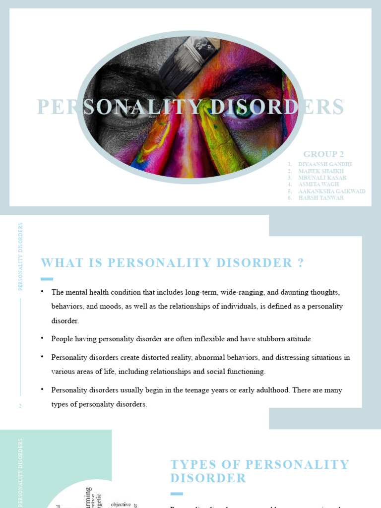 Personality Disorders | PDF