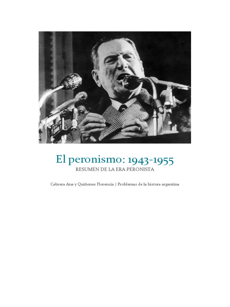 PHA 2023 RESUMEN Peronismo | PDF
