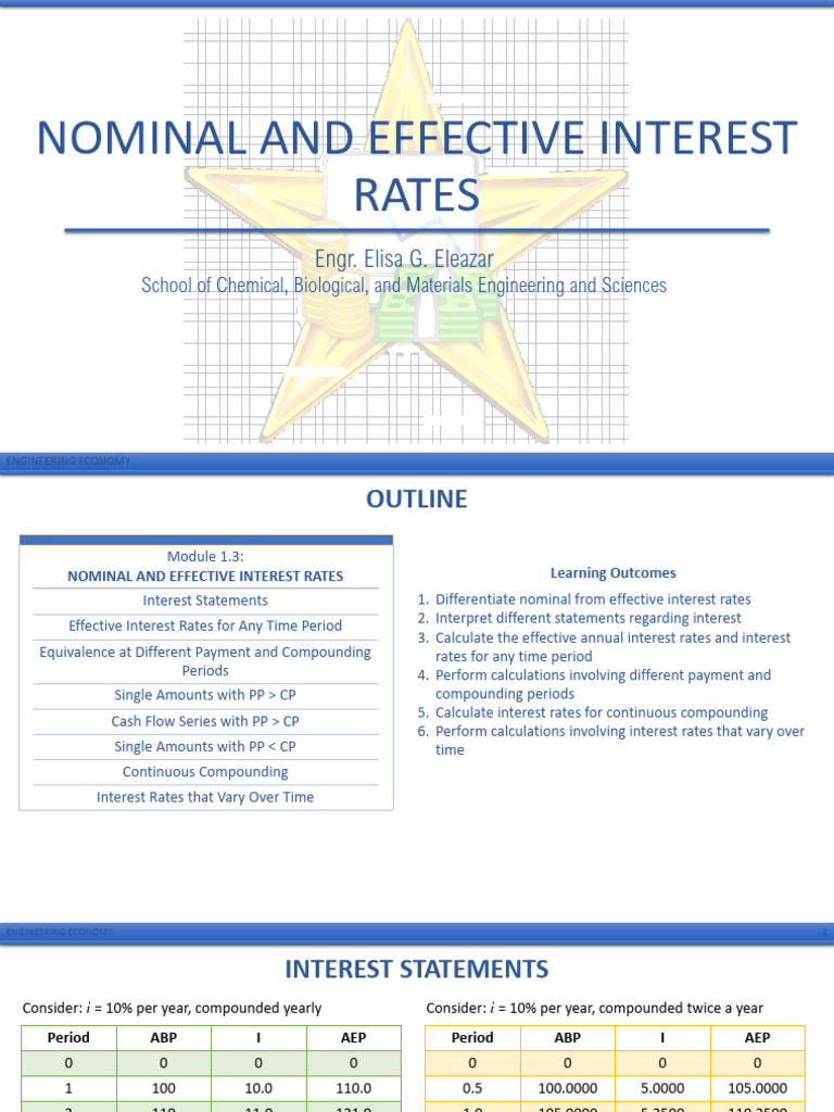 1.3 Nominal and Effective Interest Rates 2 | PDF | Interest | Interest ...