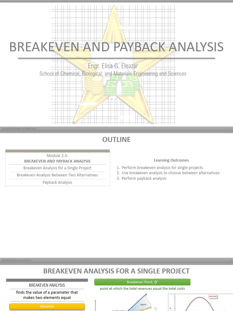 2.5 Breakeven and Payback Analysis | PDF