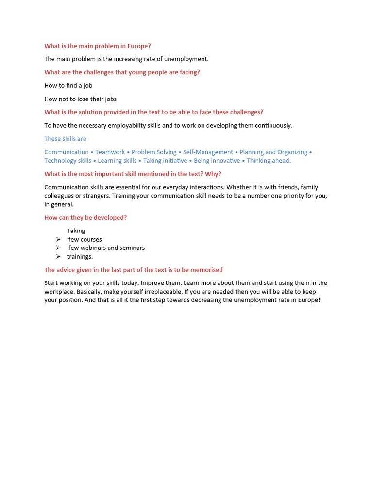 Reading comprehension correction | PDF