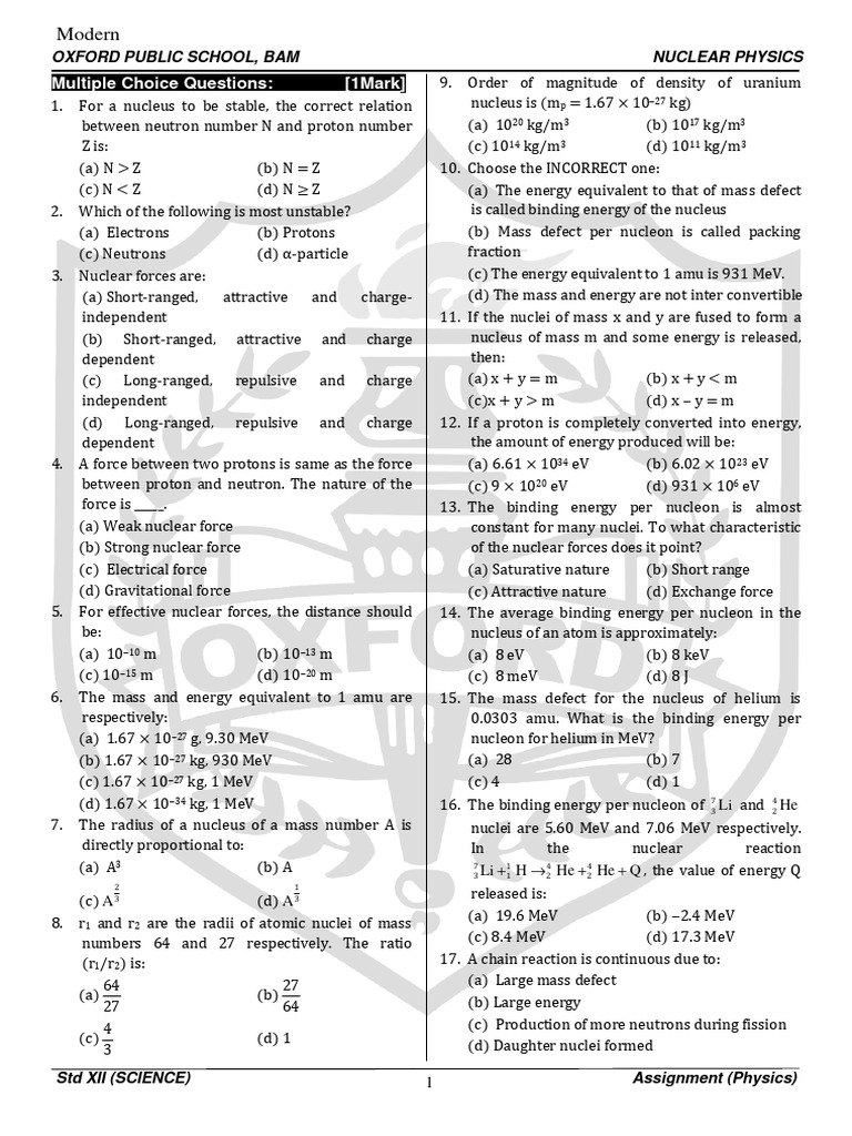 Nuclear Physics | PDF