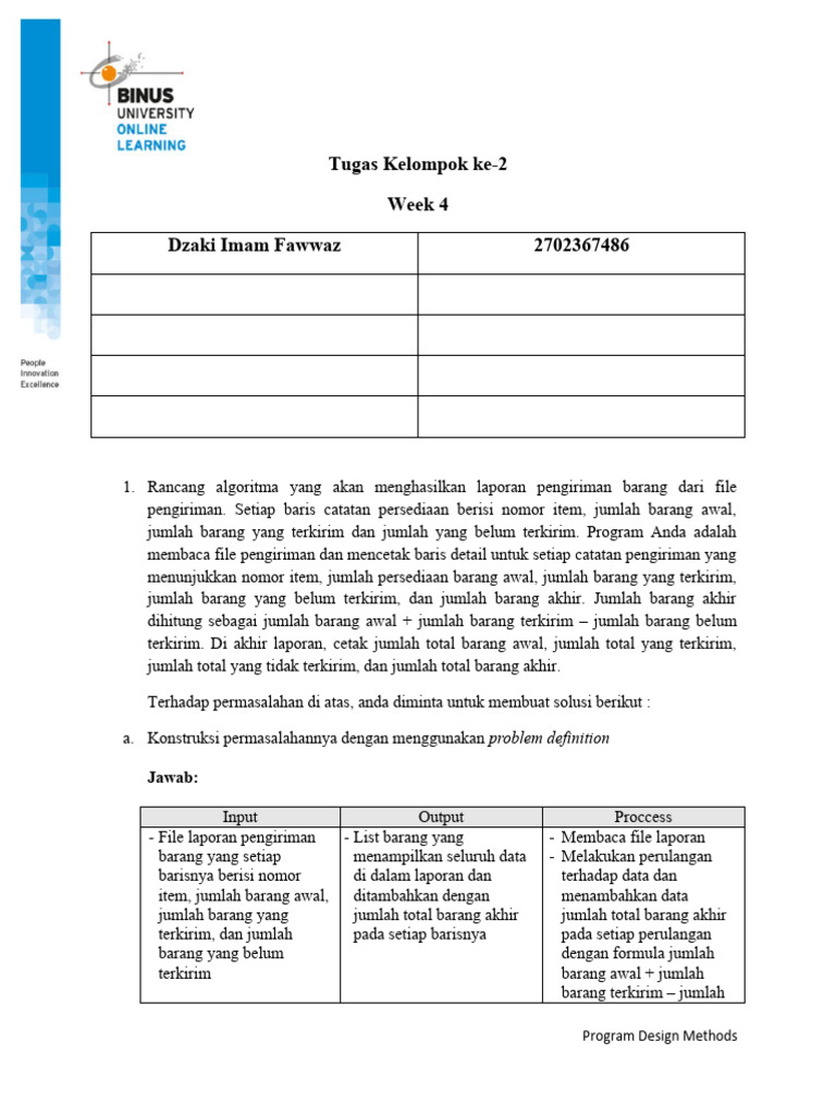 TK 2 PDM - 50% | PDF