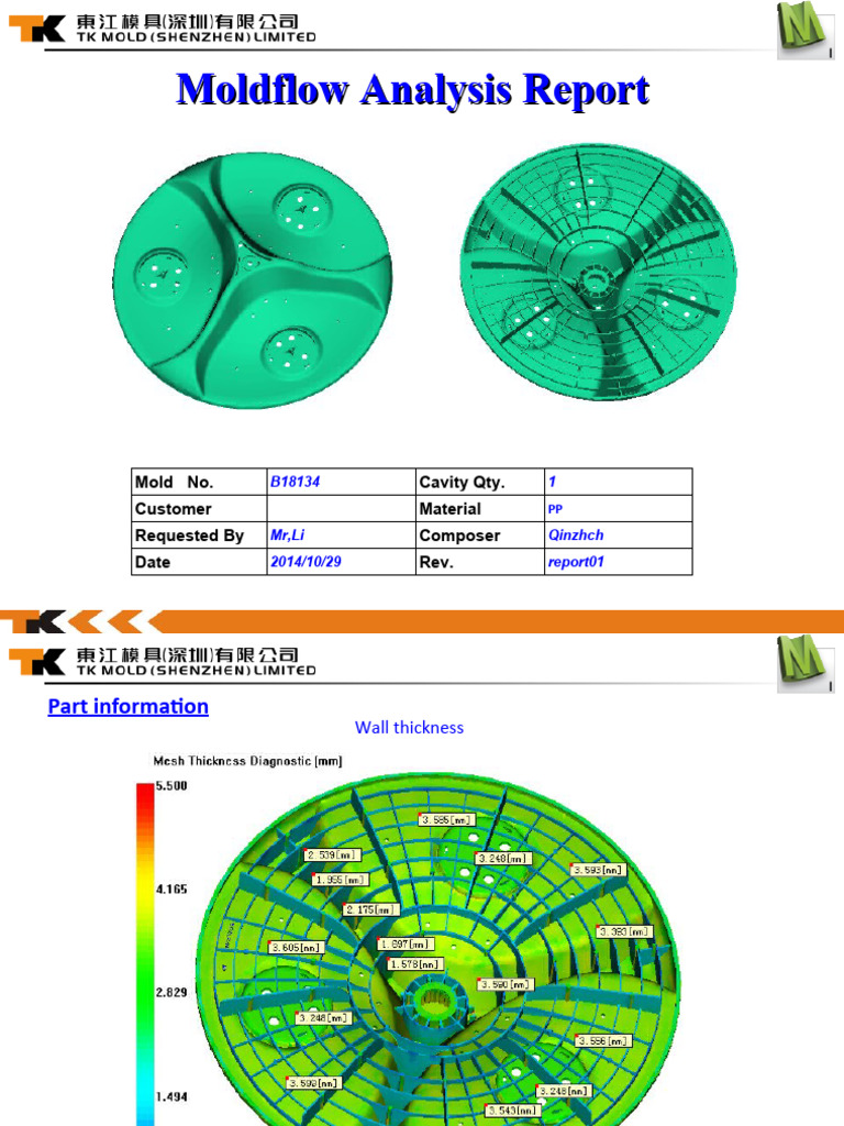 Moldflow Analysis Report | PDF | Density | Building Engineering