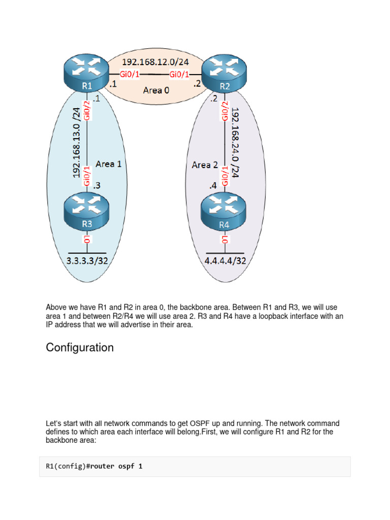 Multiarea Ospf | PDF | Routing | Router (Computing) Multiarea Ospf | PDF | Routing | Router (Computing)
