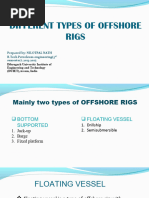 Types of Offshore Structures | PDF