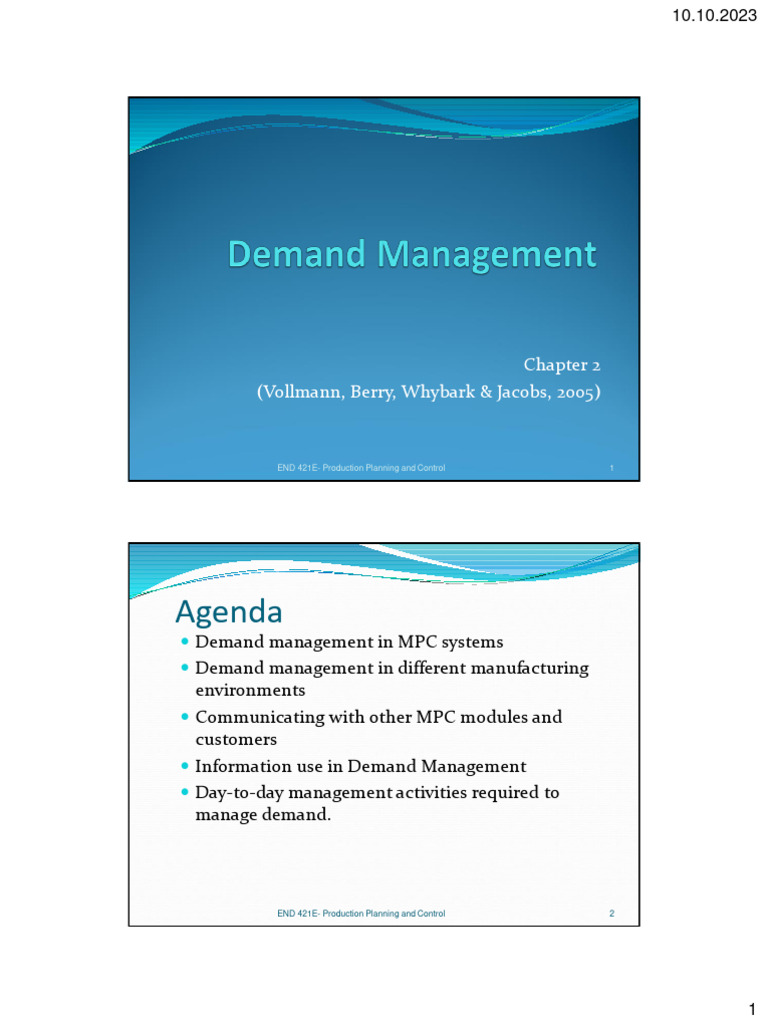 Demand Management in Supply Chains | PDF | Business