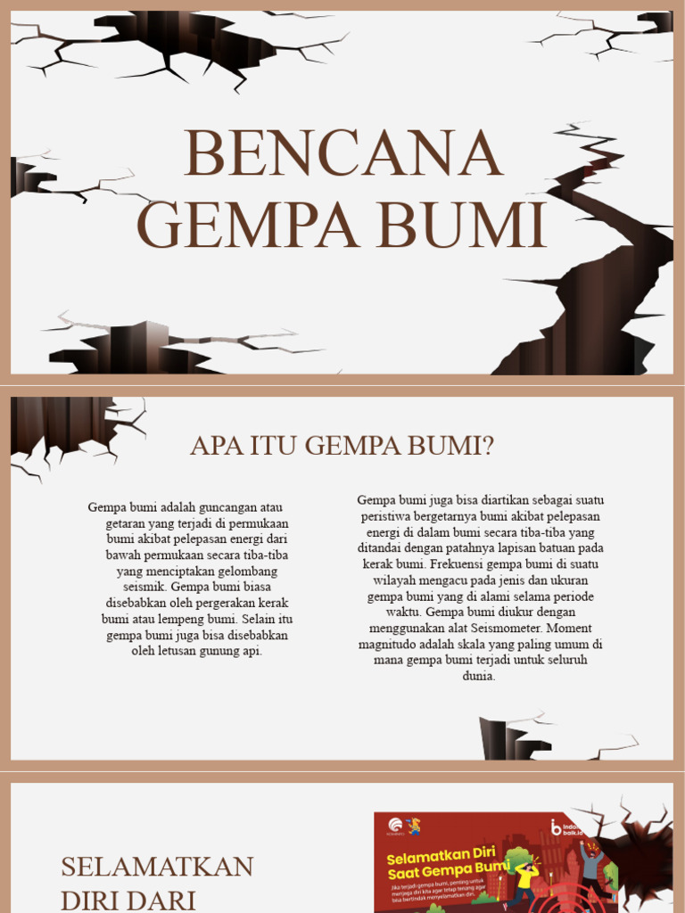 Bencana Gempa Bumi | PDF