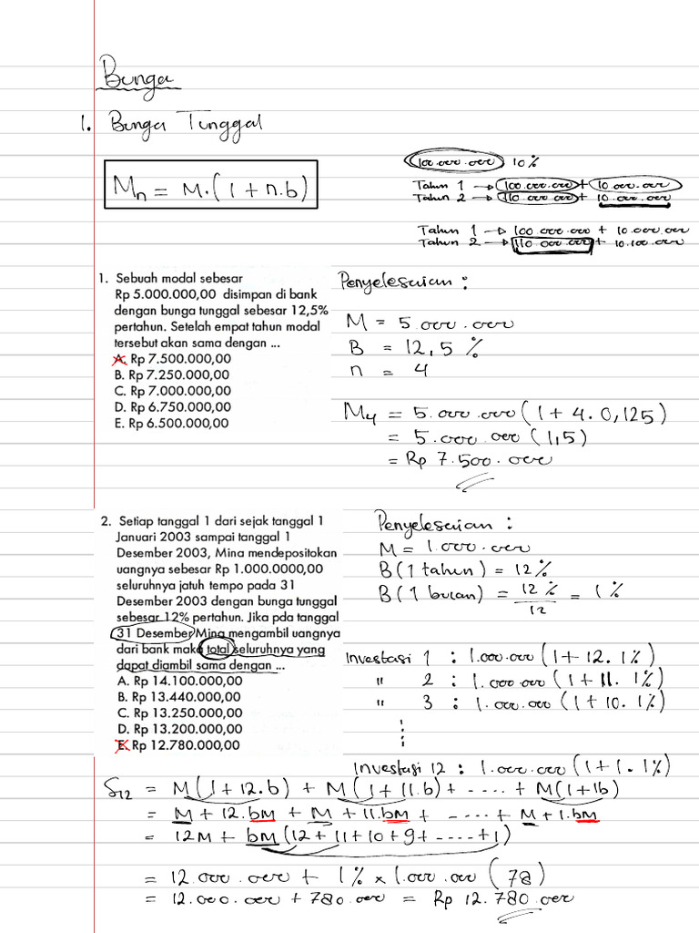 Bunga Dan Anuitas - 20240101 - 221710 | PDF