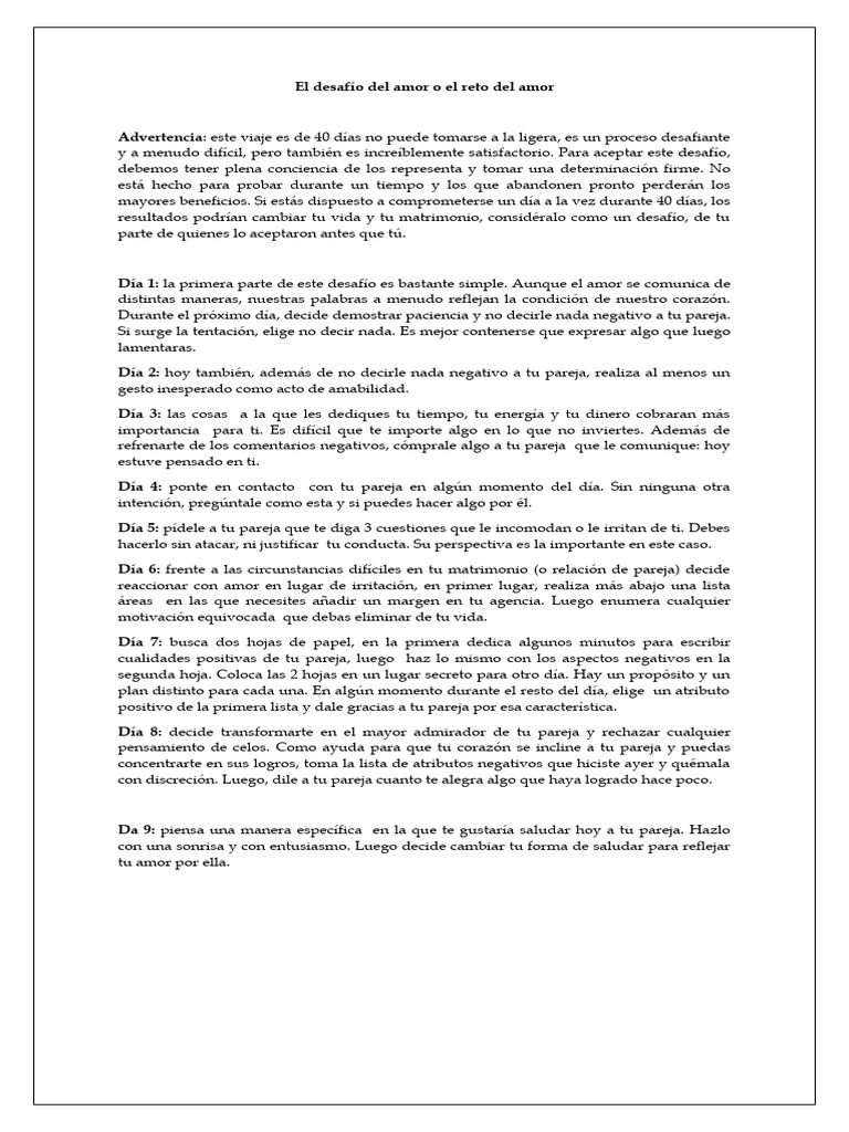 El Desafío Del Amor o El Reto Del Amor de La Pelicula A Prueba de Fuego ...
