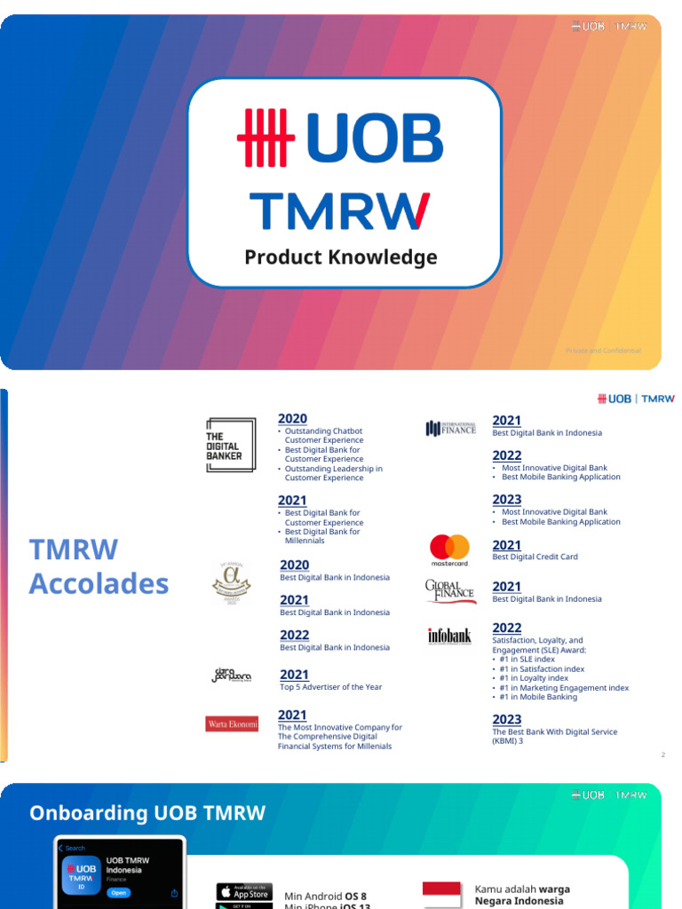 UOB TMRW Product Knowledge (IND) Nov 2023 | PDF